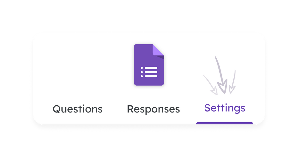 Revamped Google Forms options and settings
