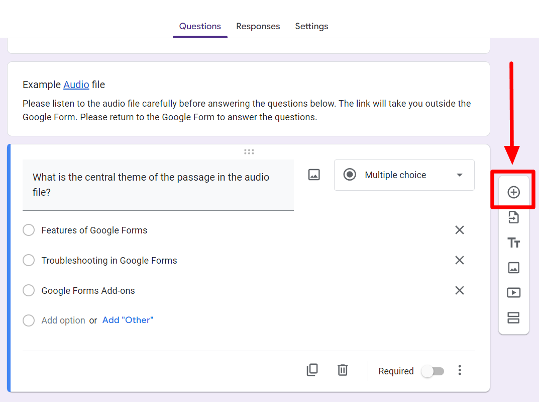 How to Add Audio to Google Forms