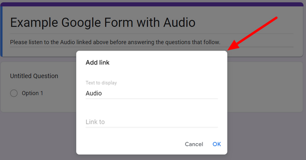 How to Add Audio to Google Forms